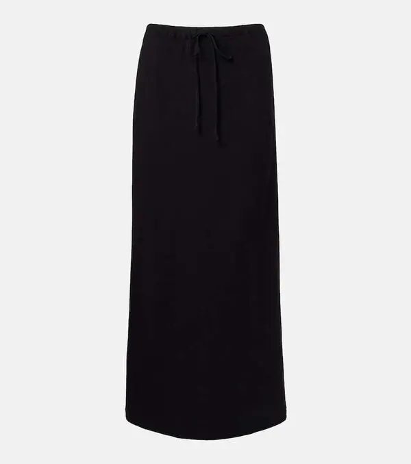 Velvet By Graham & Spencer Beka Linen Maxi Skirt - Black