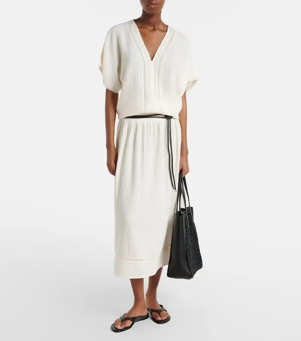 Velvet By Graham & Spencer Verna Cotton Gauze Top
