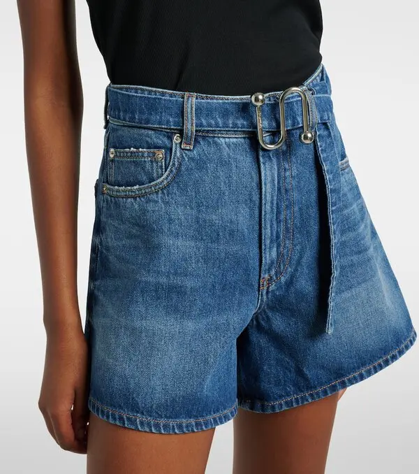 Sportmax Fiesta Denim Shorts - Blue