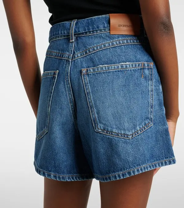 Sportmax Fiesta Denim Shorts - Blue