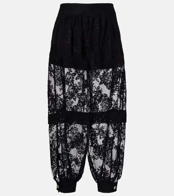 Zimmermann Luna Lace Balloon Pants - Black
