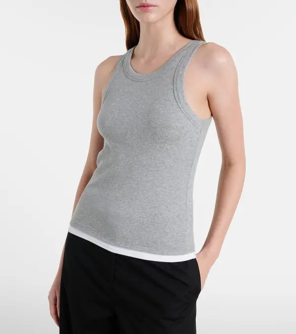 Velvet By Graham & Spencer Orion Ribbed-knit Tank Top