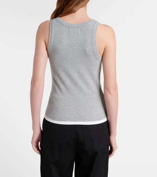 Velvet By Graham & Spencer Orion Ribbed-knit Tank Top