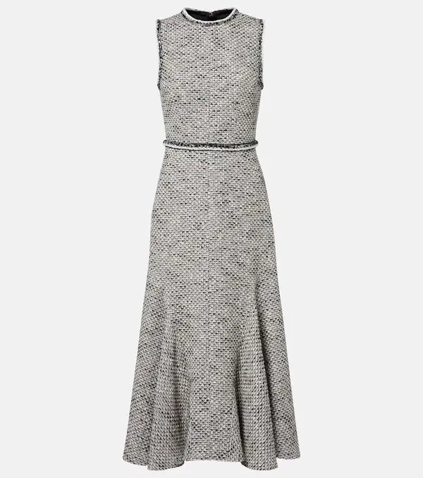 Safiyaa Andrea Tweed Midi Dress