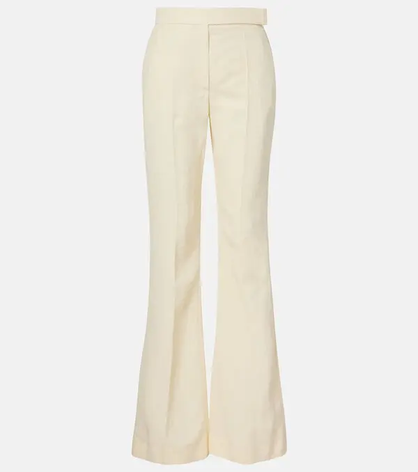 Sportmax Spiacere Flared Pants - Yellow
