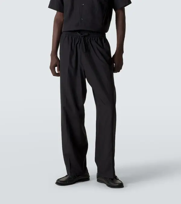 UMIT BENAN Julian Silk Straight Pants