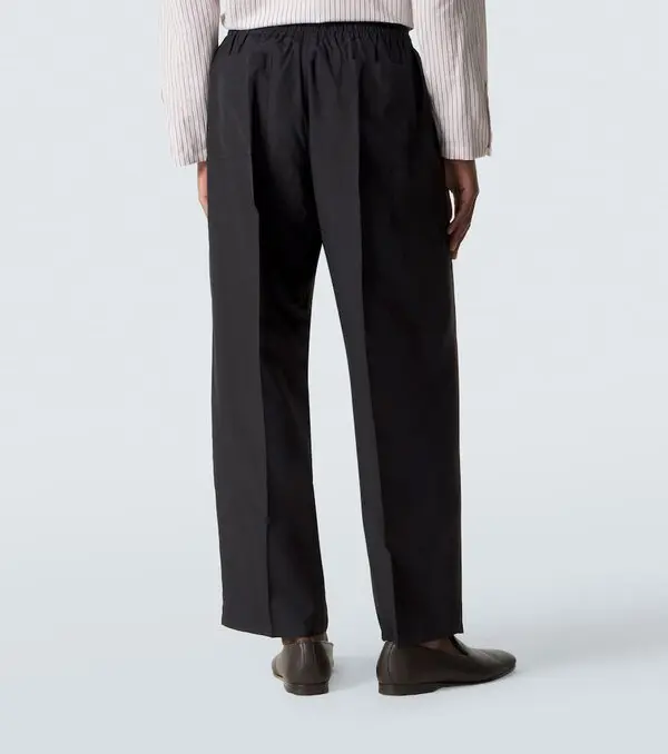 UMIT BENAN Julian Silk Straight Pants