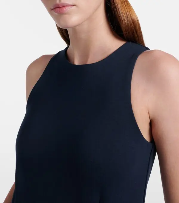 Max Mara Cannone Cotton-blend Jersey Midi Dress