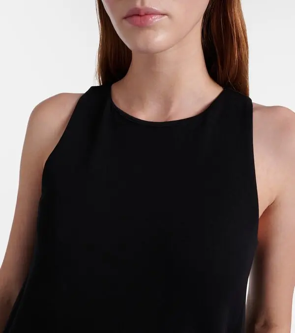 Max Mara Eremi Cotton-blend Jersey Midi Dress