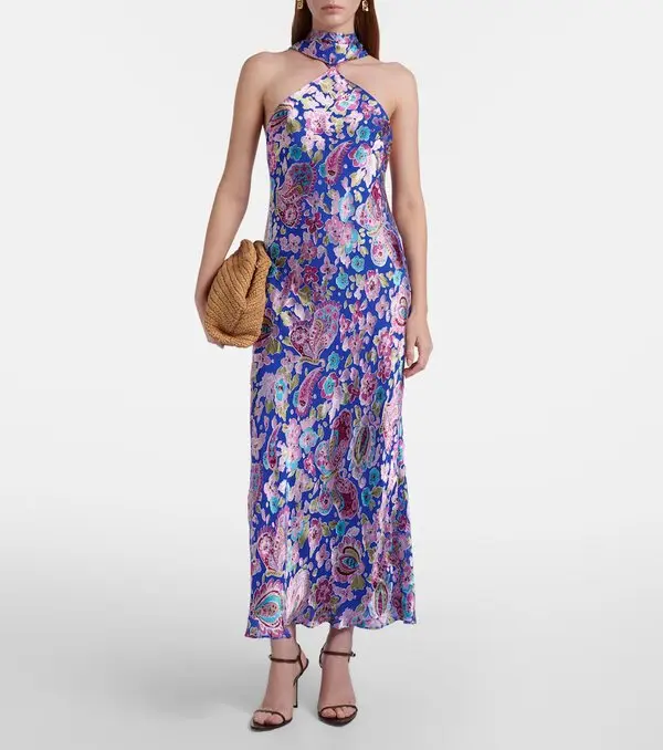 Rixo Hayley Floral Maxi Dress