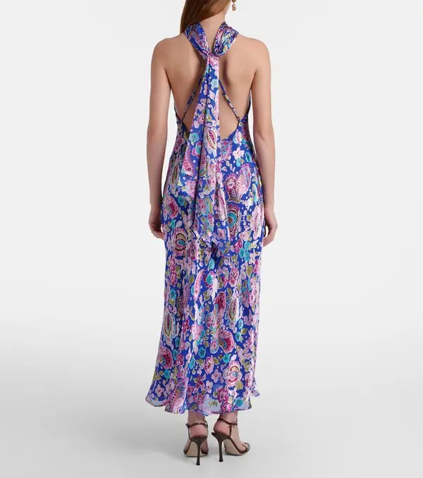Rixo Hayley Floral Maxi Dress