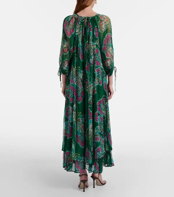 Rixo Hayden Printed Maxi Dress