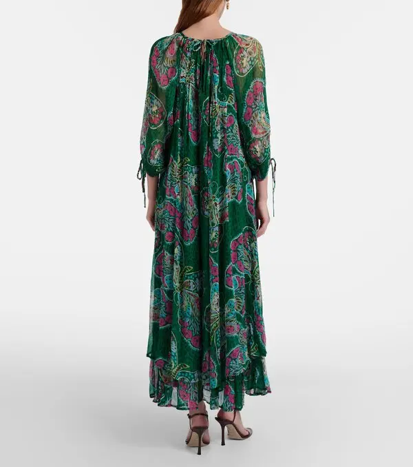 Rixo Hayden Printed Maxi Dress