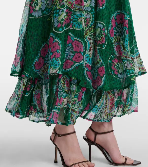 Rixo Hayden Printed Maxi Dress