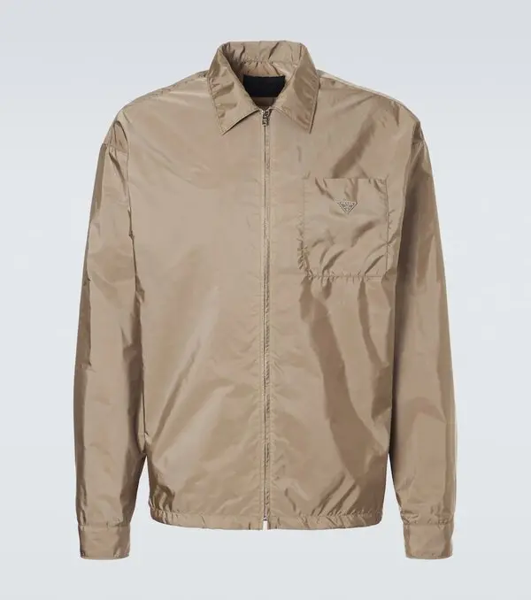 Prada Re-nylon Zip-up Shirt