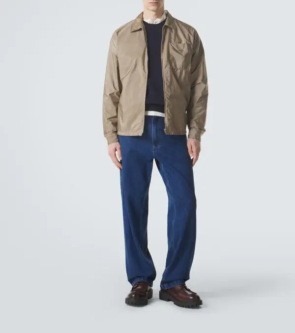 Prada Re-nylon Zip-up Shirt