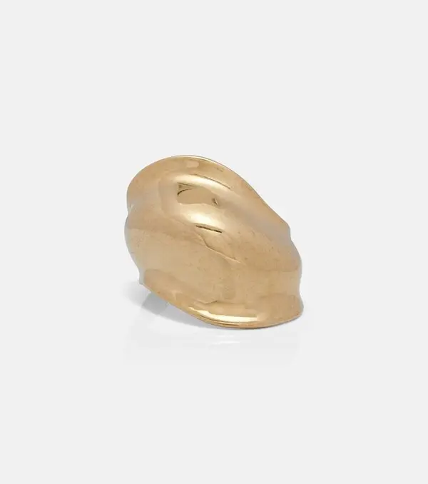 Saint Laurent High Armour Cuff Bracelet - Gold