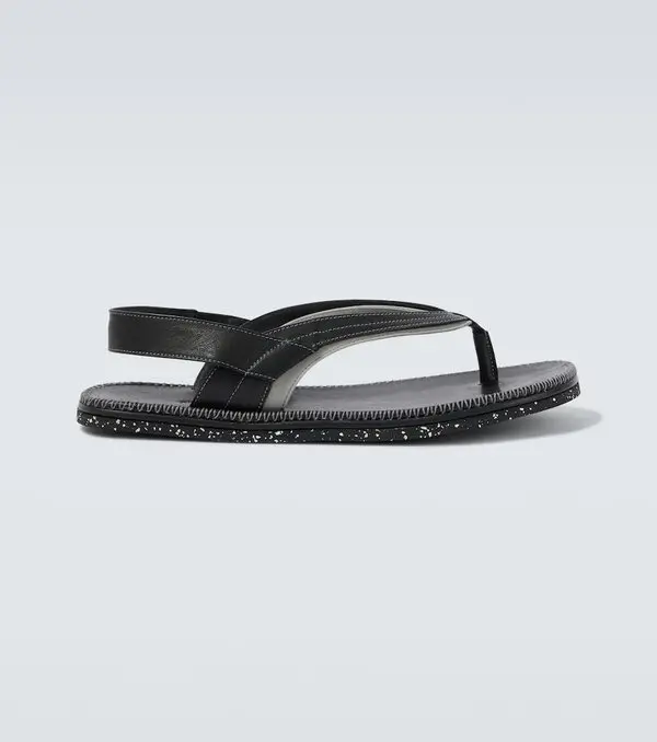 KIKO KOSTADINOV Andras Leather Thong Sandals - Black