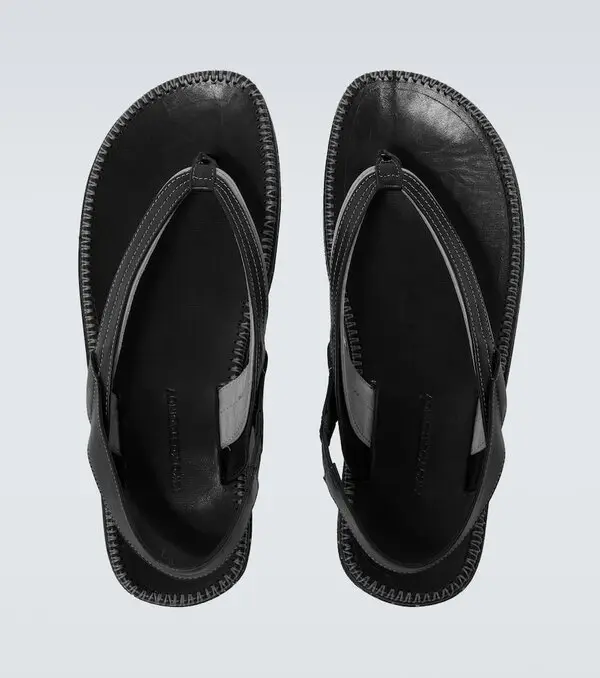 KIKO KOSTADINOV Andras Leather Thong Sandals - Black