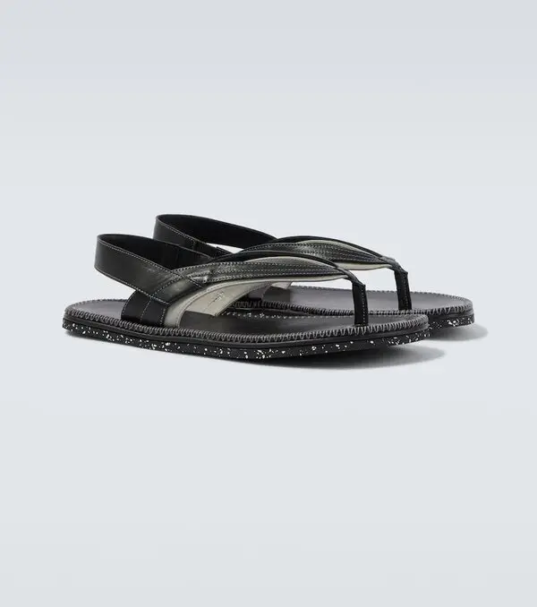 KIKO KOSTADINOV Andras Leather Thong Sandals - Black