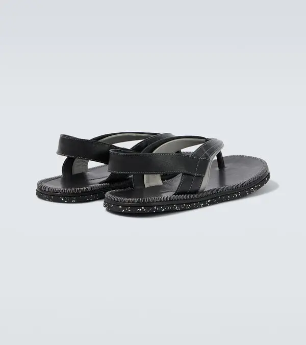 KIKO KOSTADINOV Andras Leather Thong Sandals - Black