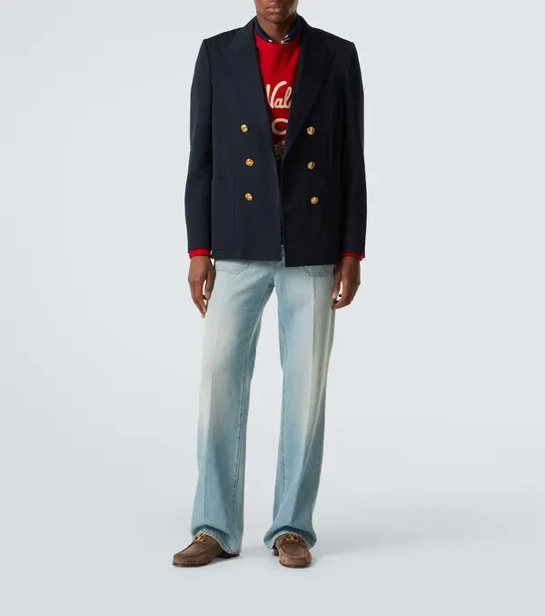 Valentino Garavani Wide-leg Jeans - Blue