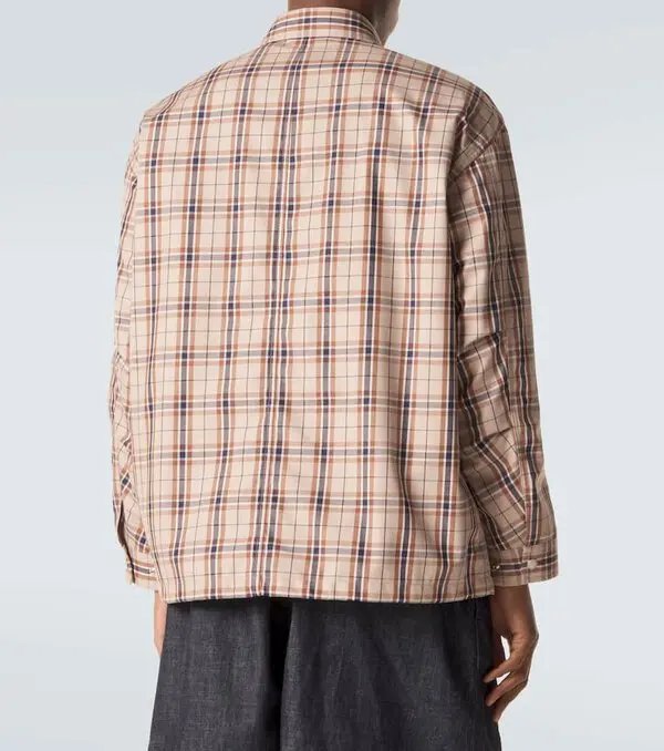 Comme Des Garçons Homme Checked Cotton-blend Zip-up Jacket