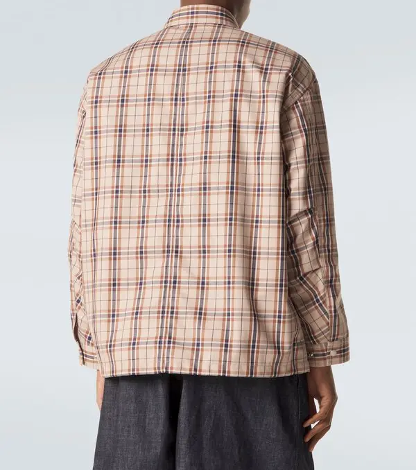Comme Des Garçons Checked Cotton-blend Jacket