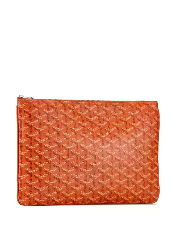 Goyard 2020 Senat Mm Clutch Bag - Orange