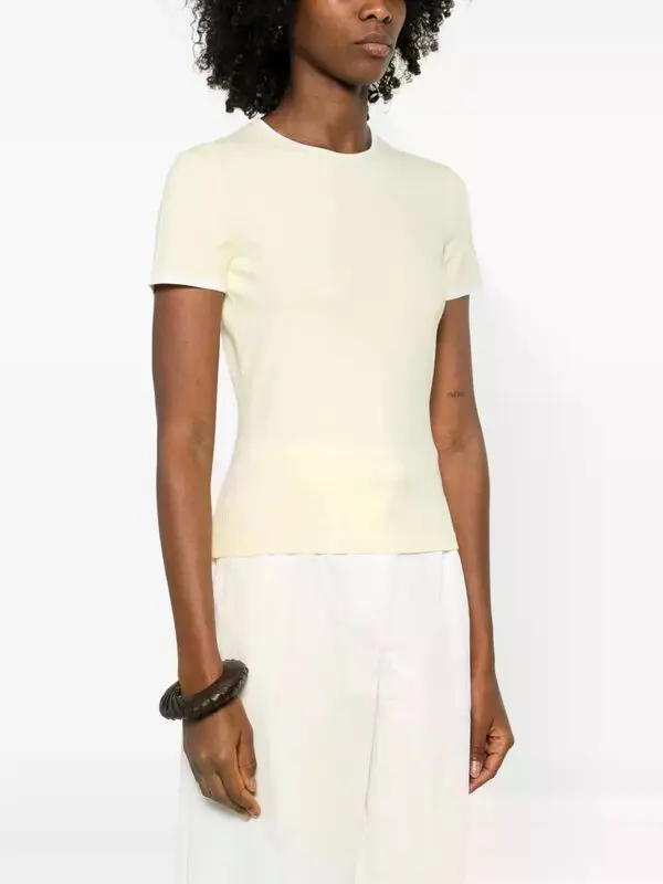Maje Round Neck Cut-out T-shirt
