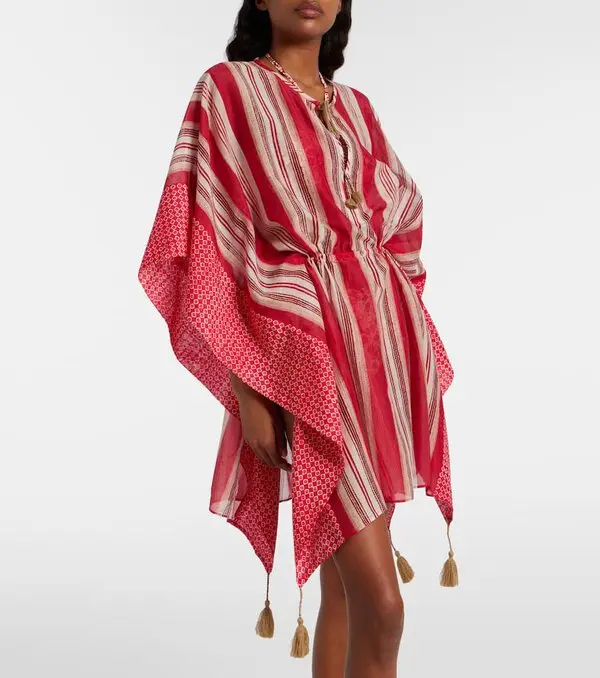 Isabel Marant Étoile Printed Cotton And Silk Kaftan - Red