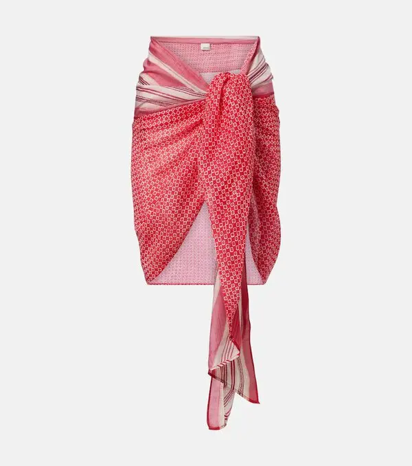 Isabel Marant Étoile Printed Cotton And Silk Beach Cover-up - Red