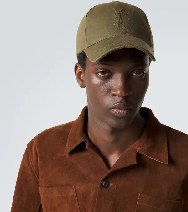 Saint Laurent Cassandre Denim Baseball Cap