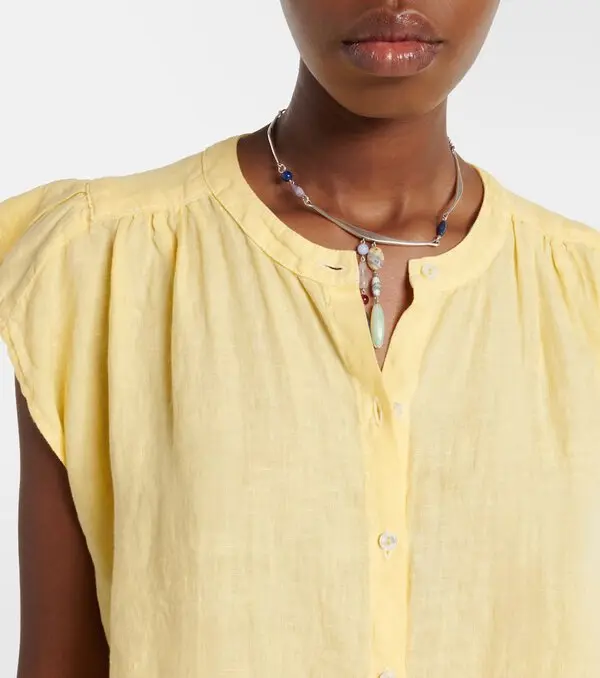 Velvet By Graham & Spencer Janey Linen Shirt
