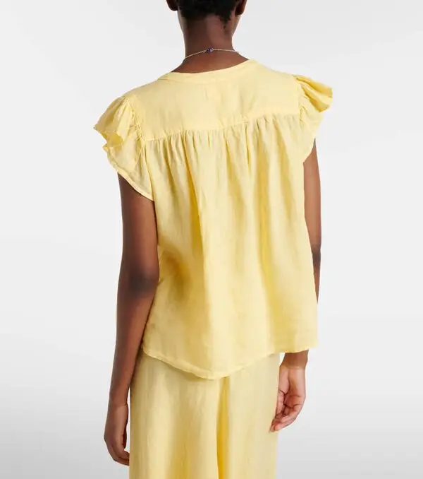Velvet By Graham & Spencer Janey Linen Shirt