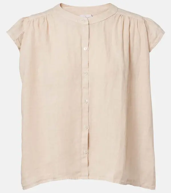 Velvet By Graham & Spencer Janey Linen Shirt