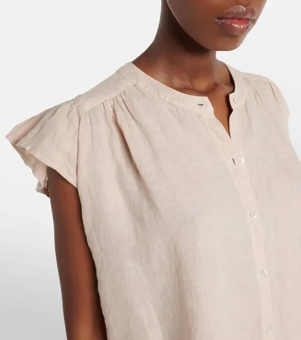 Velvet By Graham & Spencer Janey Linen Shirt