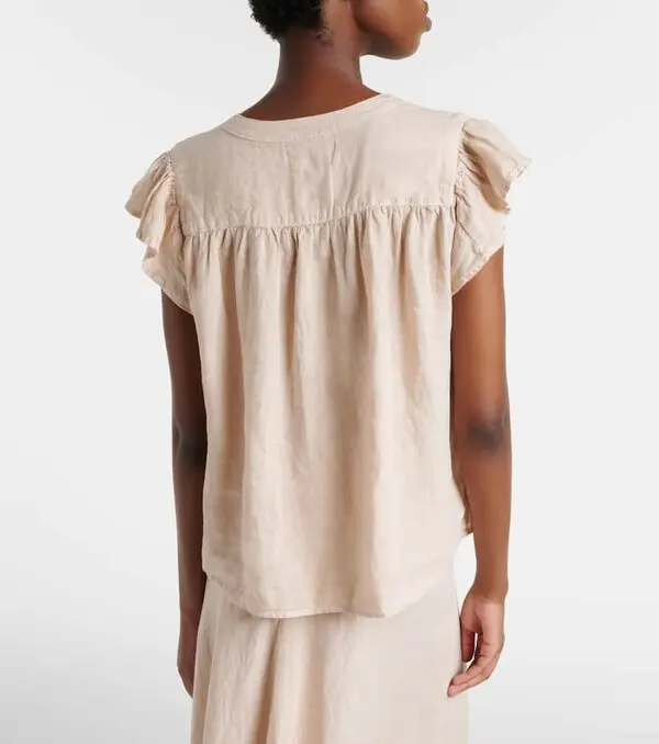 Velvet By Graham & Spencer Janey Linen Shirt
