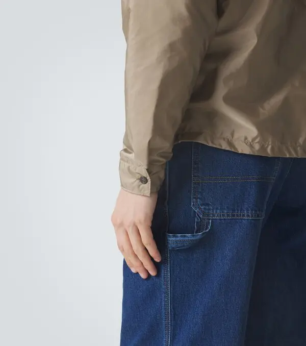 Prada Re-nylon Zip-up Shirt