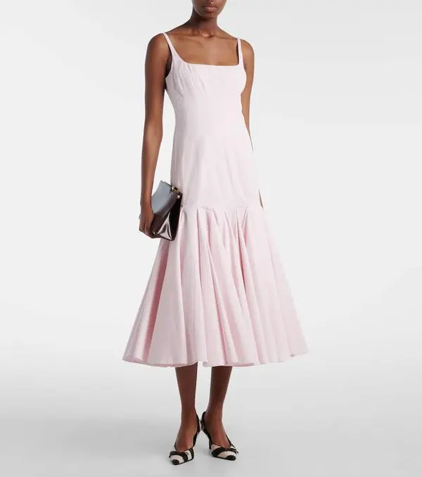 Jacquemus Tourni Striped Raffia-effect Pumps