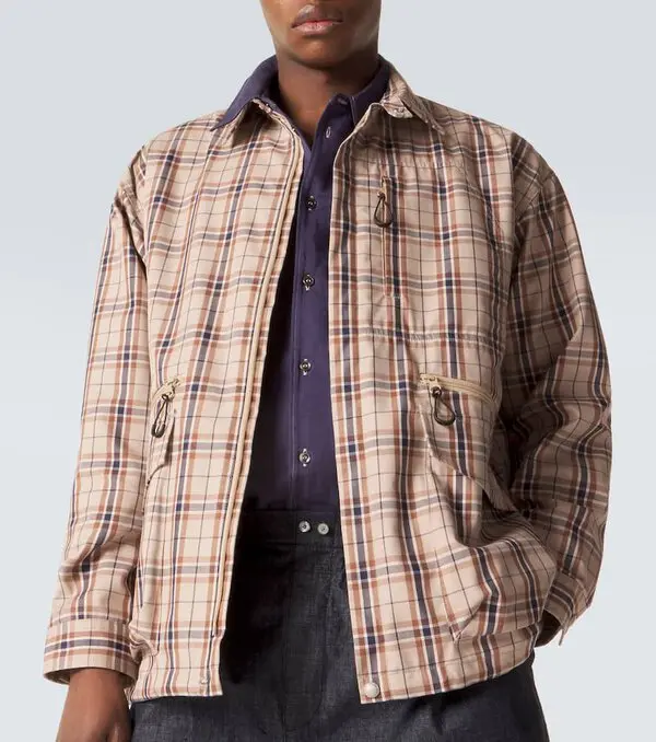 Comme Des Garçons Checked Cotton-blend Jacket