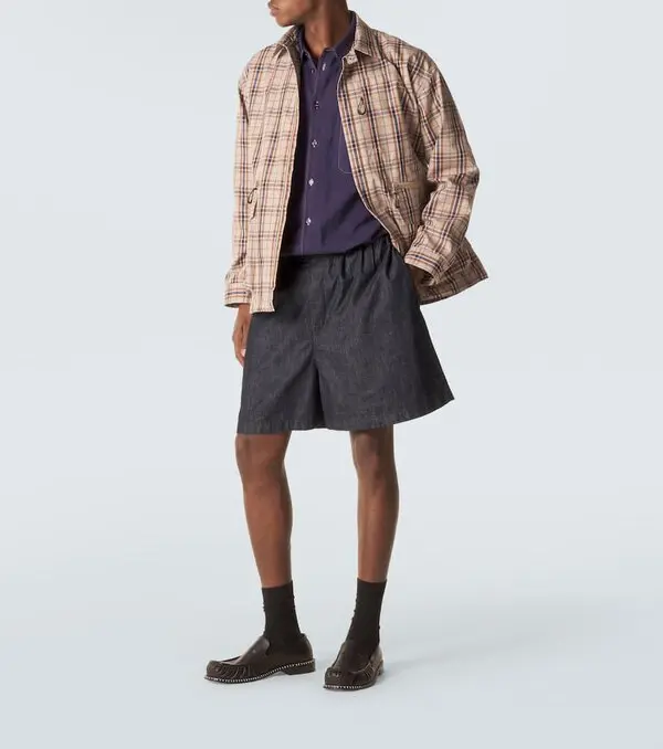 Comme Des Garçons Checked Cotton-blend Jacket