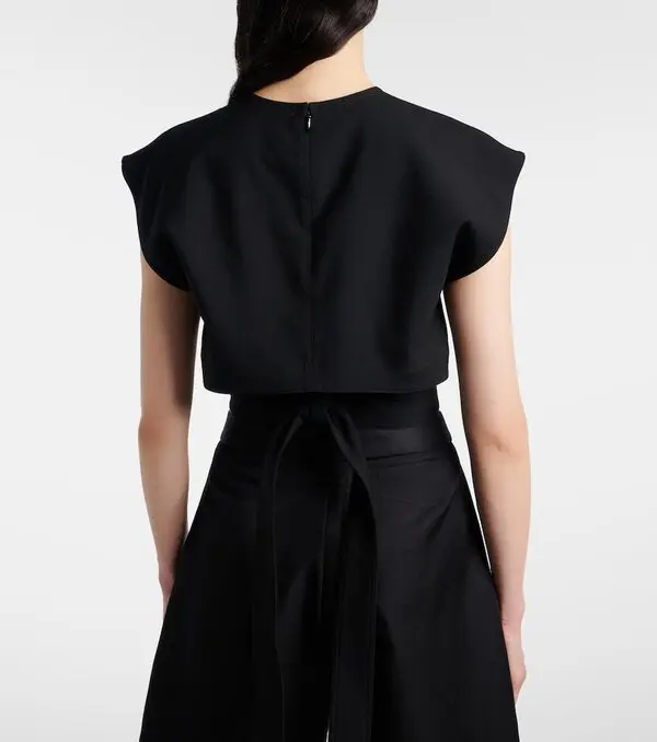 Alaïa Belted Wool Top