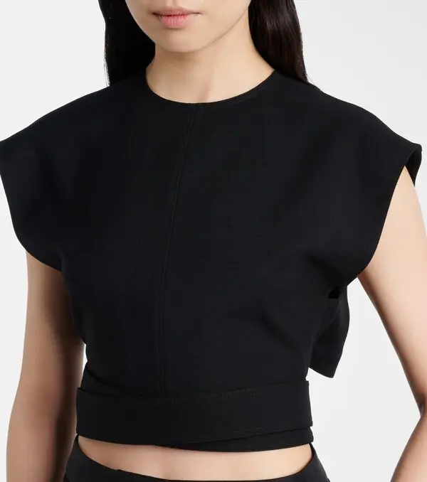 Alaïa Belted Wool Top