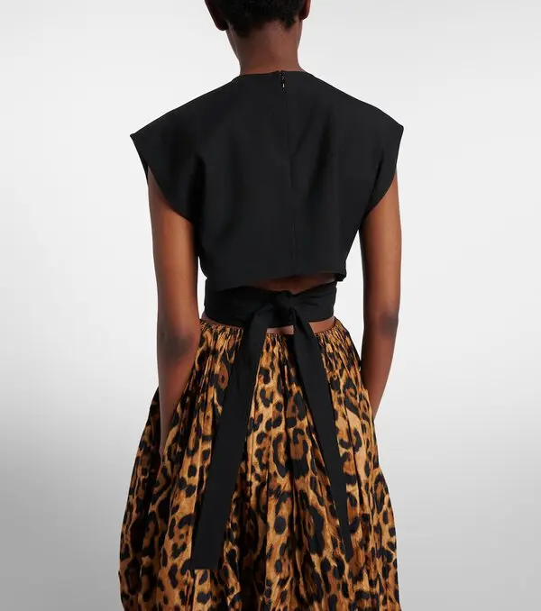 Alaïa Belted Wool Top
