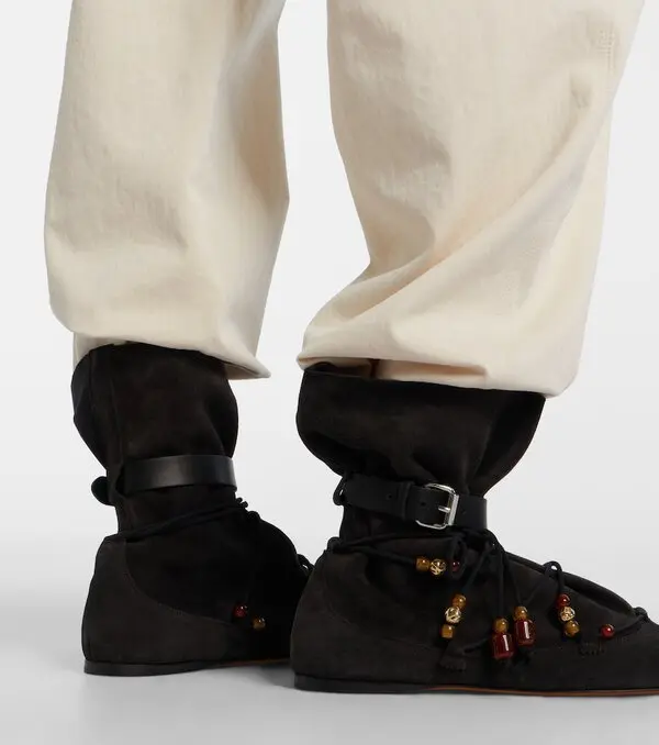 Isabel Marant Étoile Letiz Suede Ankle Boots - Black
