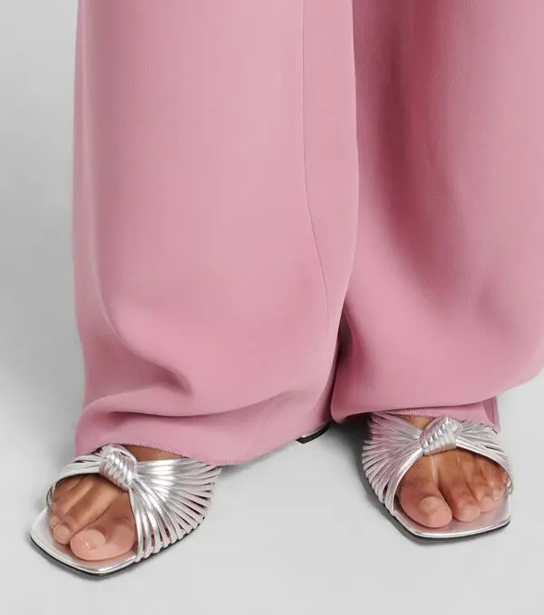 Valentino Garavani Annet Metallic Leather Sandals