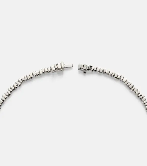 SUZANNE KALAN 18kt White Gold Diamond Tennis Necklace