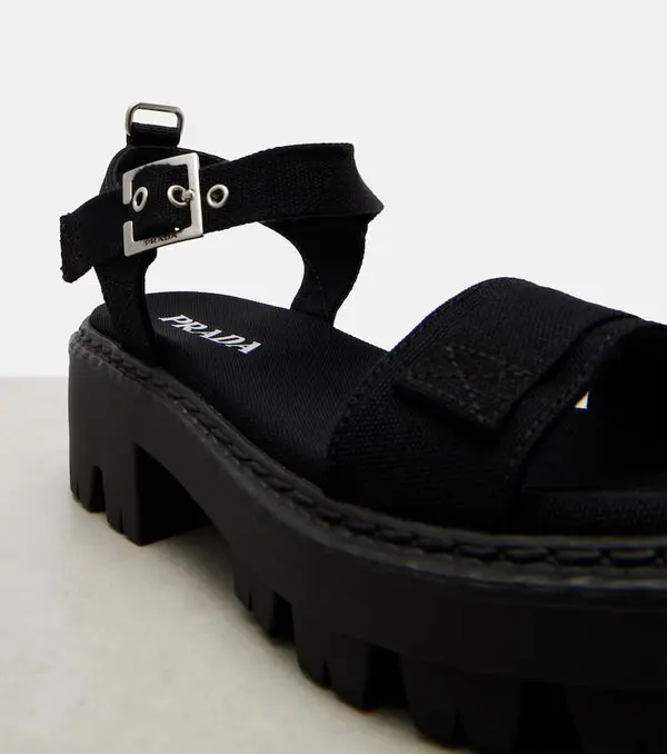 Prada Canvas Sandals