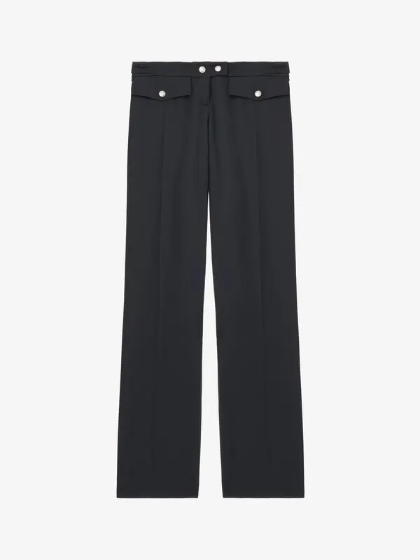Alexander McQueen Straight Leg Trousers - Navy